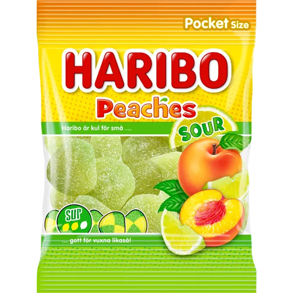 Haribo Peaches Sour 70g – Snackje