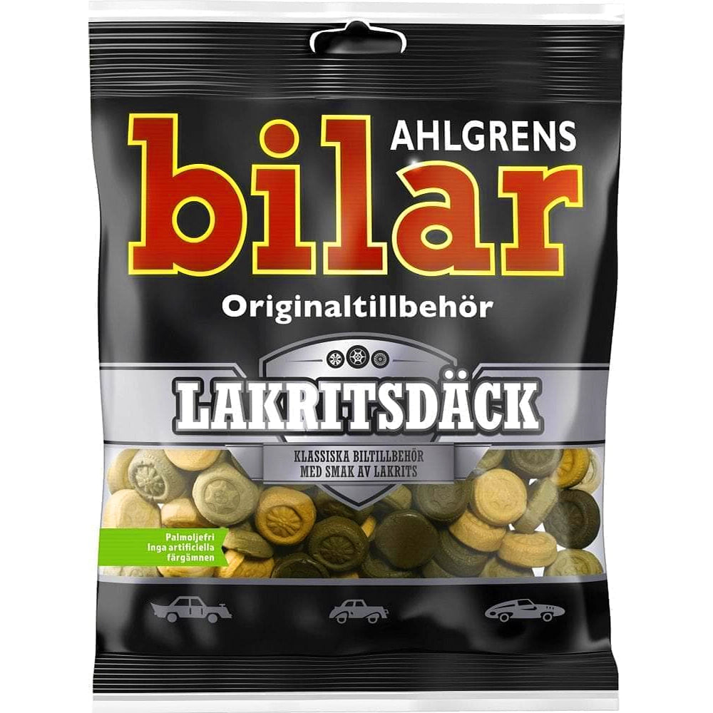 Ahlgrens Bilar Lakritsdack 110g – Snackje