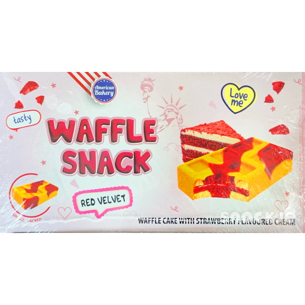 American Bakery Waffle Snack Red Velvet 135g – Snackje