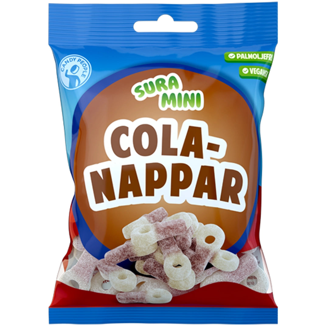 Candy People Cola-Nappar Sour Mini 70g – Snackje