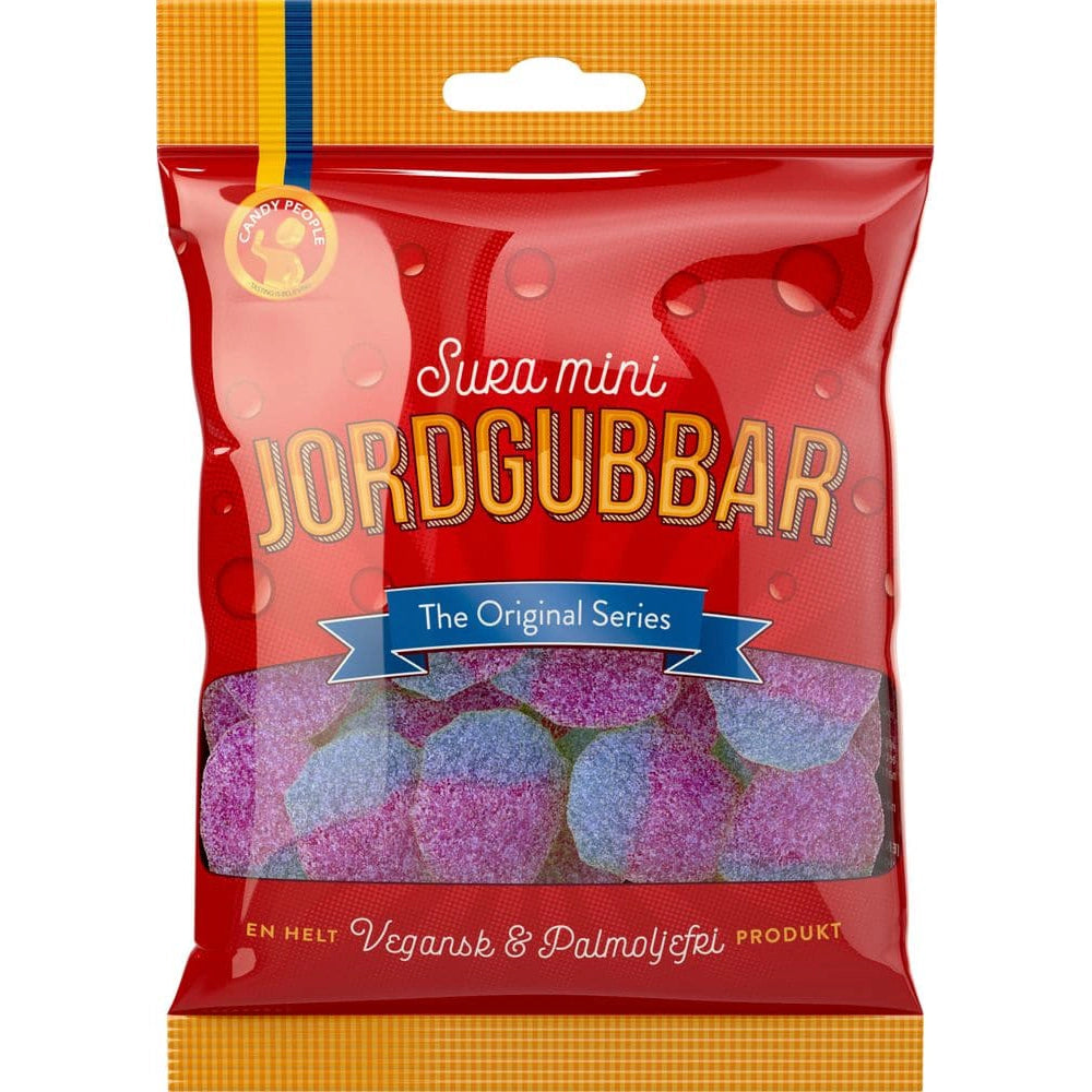 Candy People Mini Strawberry Sour 80g – Snackje