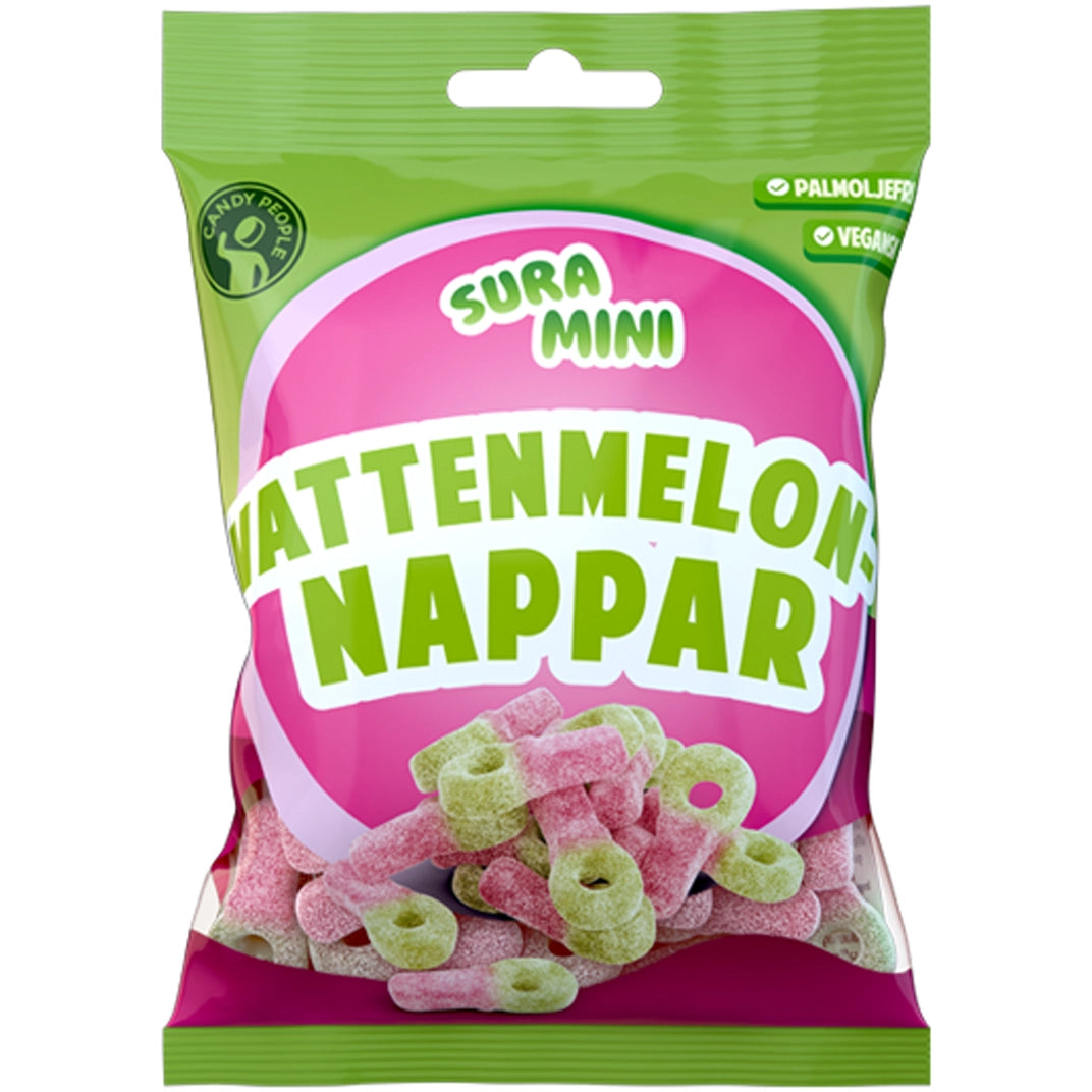 Candy People Wattermelon-Nappar Sour Mini 70g – Snackje