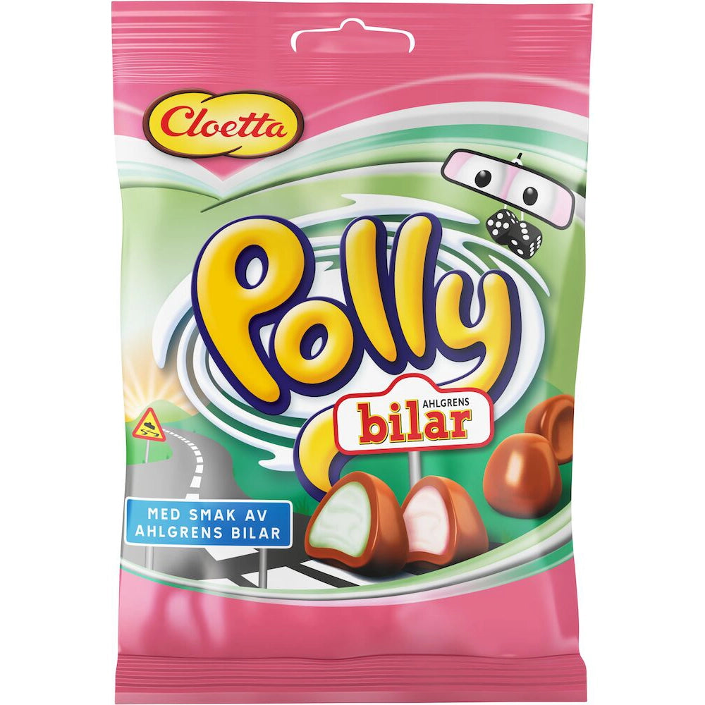 Cloetta Polly Bilar 100g – Snackje
