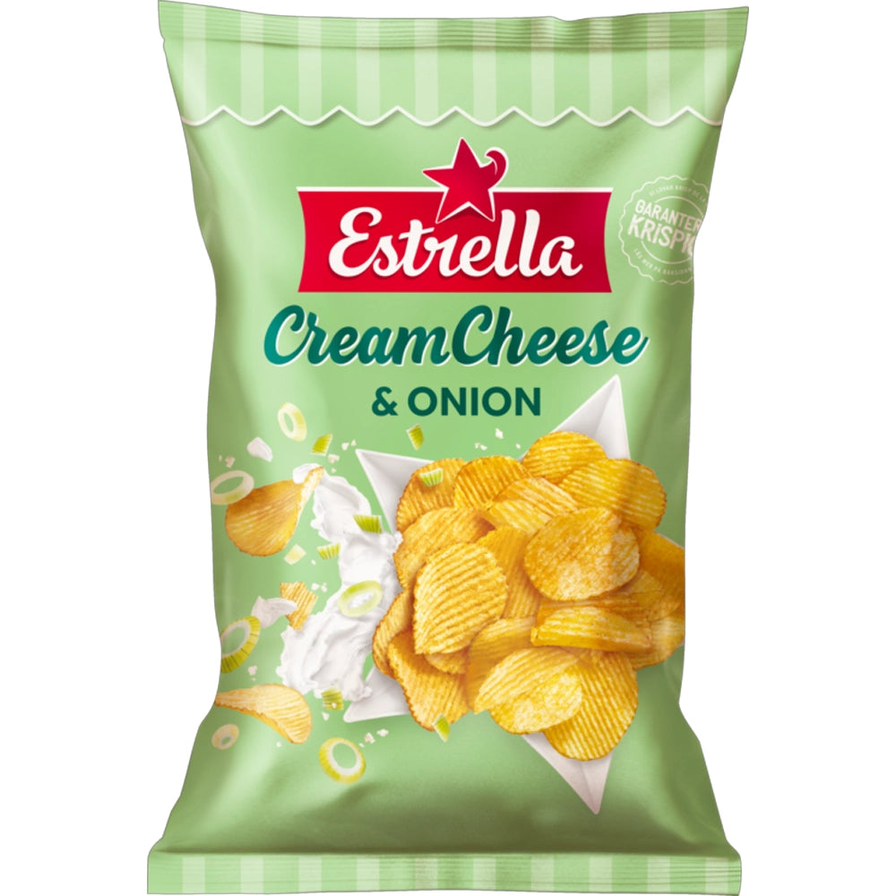 Estrella Cream Cheese & Onion 175g – Snackje