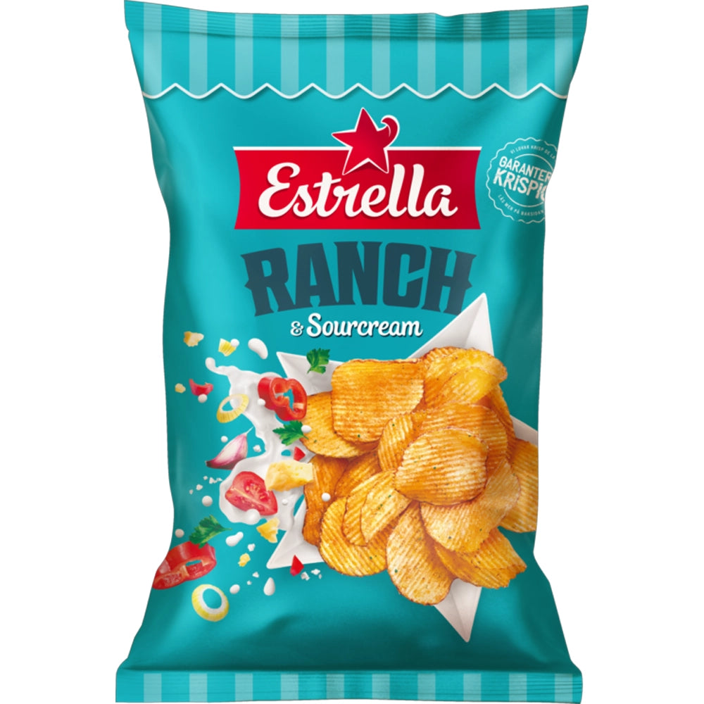 Estrella Ranch & Sour Cream 175g – Snackje