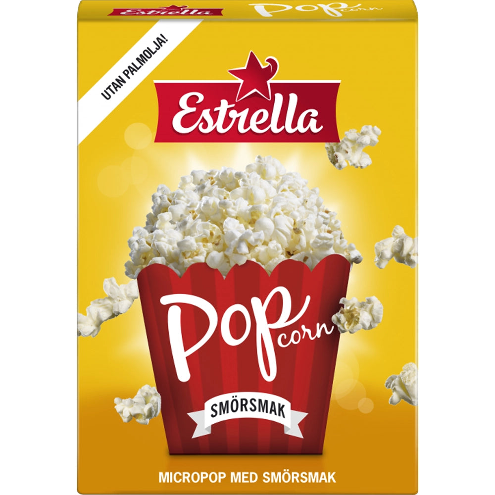 Estrella Micropopcorn Butter 3-pack 240g – Snackje