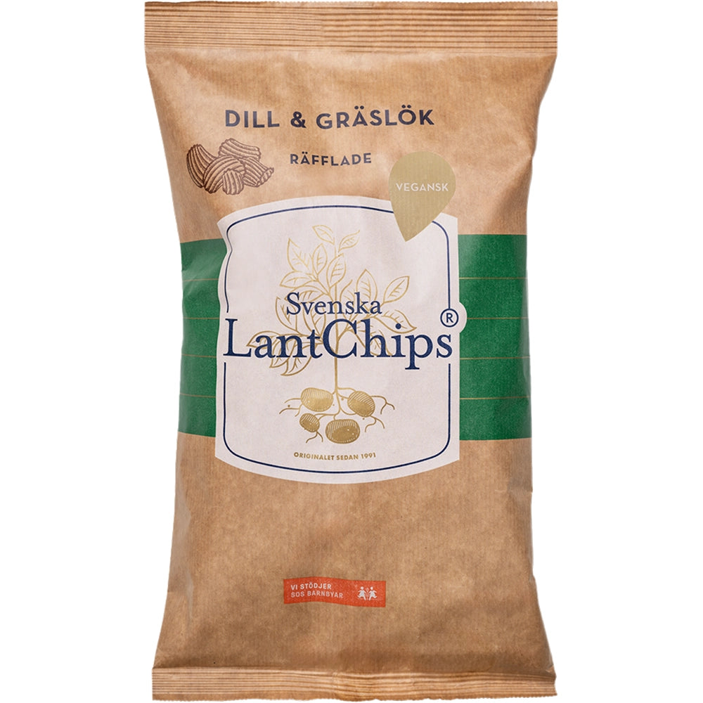 LantChips Waved Dill & Chives 200g – Snackje