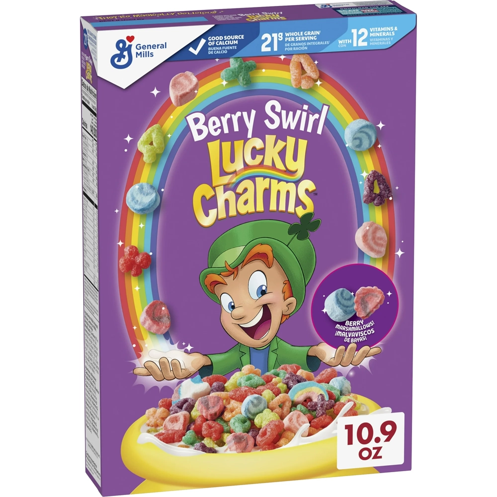 Lucky Charms Berry Swirl 309g – Snackje