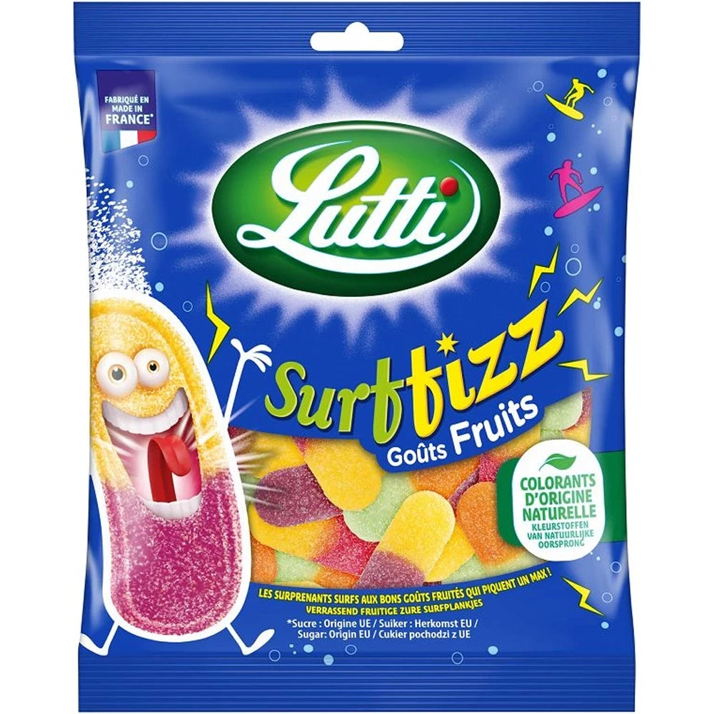 Lutti Surf Fizz Fruity 100g – Snackje