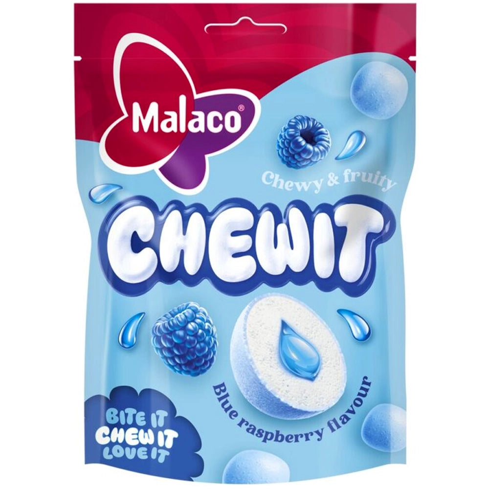 Malaco Chewit Blue Raspberry 115g – Snackje