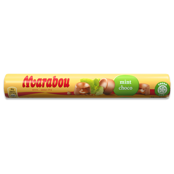 Marabou Mint Chocolate Roll 78g – Snackje