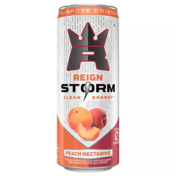 Reign Storm Peach Nectarine 355ml – Snackje
