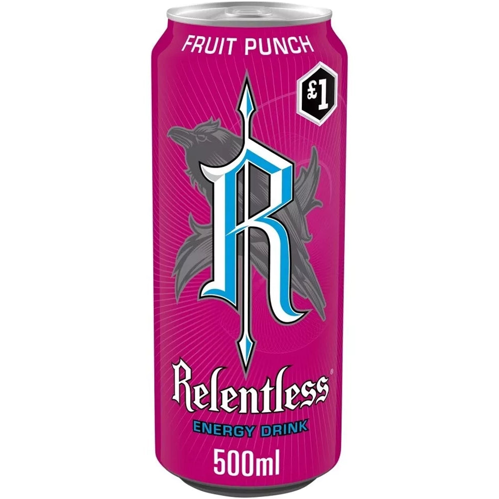 Relentless Energy Drink Fruit Punch 500ml – Snackje