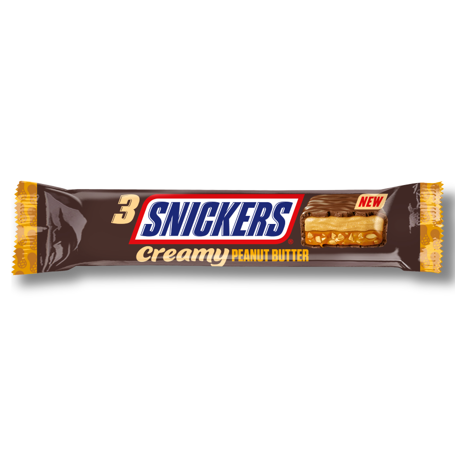 Snickers Creamy Peanut Butter 3-pack 54g – Snackje