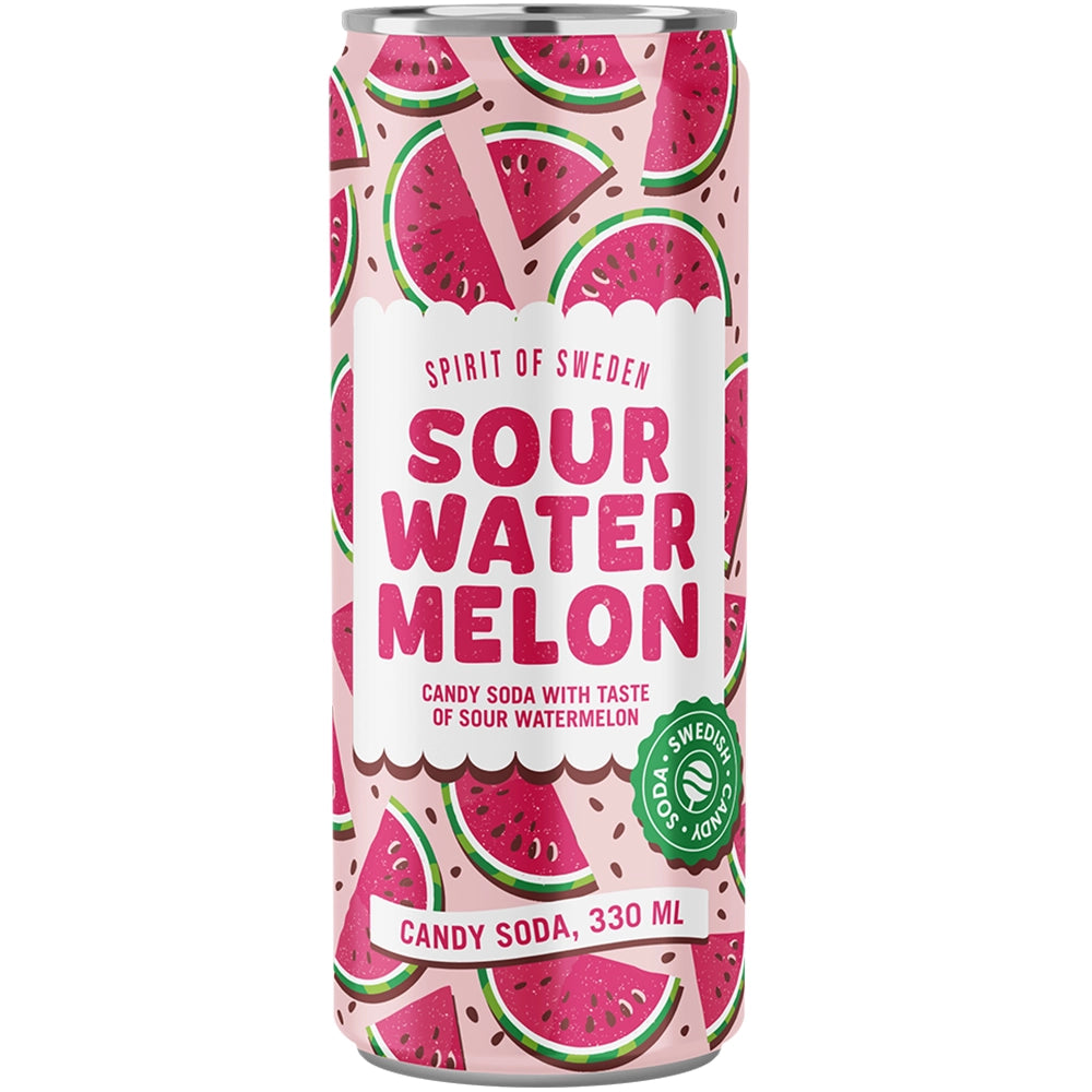 Spirit of Sweden Sour Watermelon Soda 330ml – Snackje