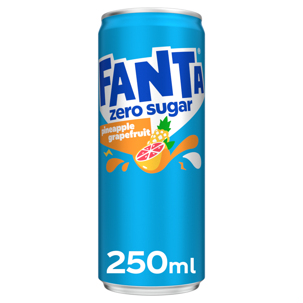 Fanta Zero Pineapple & Grapefruit 250ml – Snackje